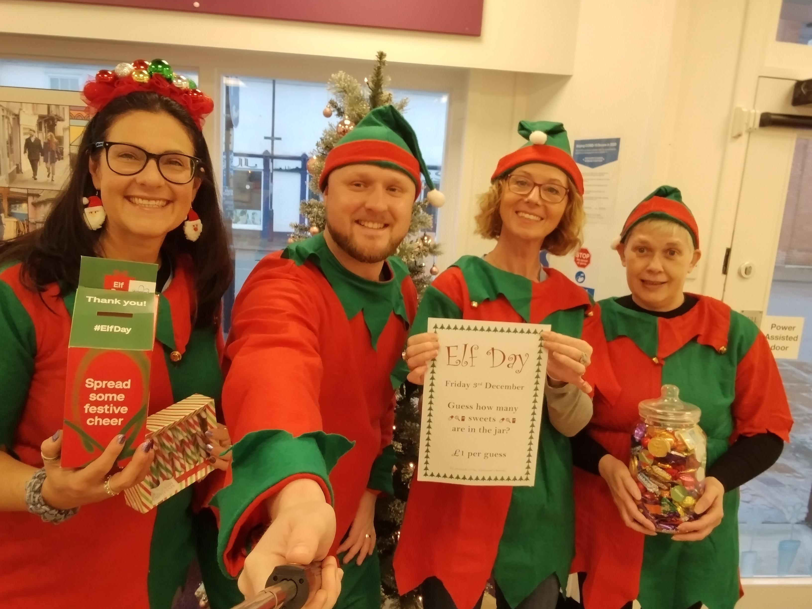 Elf Day 2021 - Supporting Alzheimers Society - Suffolk Building Society