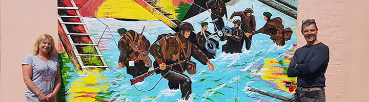 Hadleigh mural commemorates 75 year anniversary of VE Day - Suffolk ...